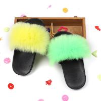 China Fashion Baby Shoes Baby House Slipper Bedroom Indoor Home Winter Warm Fox Faux Fur Fluffy Fuzzy Shoes Mother and Daughter Shoes Slipper for sale