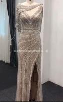 China 2021 Hot Selling Sequined Sex Beading Ball Dress Luxury Tippet Evening Party Frock Mermaid Bridesmaid Gowns Plus Size for sale