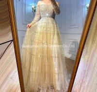China 2021 Hot Selling Sequined Sex Beading Ball Dress Luxury Mermaid Evening Party Frock Bridesmaid Gowns Plus Size for sale