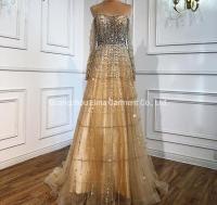 China 2021 Hot Selling Sequined Sex Beading Ball Dress Luxury Mermaid Evening Party Frock Bridesmaid Gowns Plus Size for sale