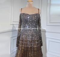 China 2021 Hot Selling Sequined Sex Beading Ball Dress Luxury Mermaid Evening Party Frock Bridesmaid Gowns Plus Size for sale