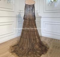 China 2021 Hot Selling Sequined Sex Beading Ball Dress Luxury Mermaid Evening Party Frock Bridesmaid Gowns Plus Size for sale