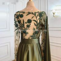 China 2021 Hot Selling Satin Sex Beading Ball Dress Luxury Evening Party Frock Bridesmaid Gowns Plus Size for sale