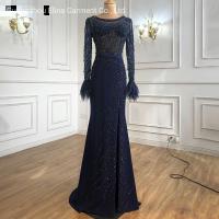 China 2021 Hot Selling Sex Beading Ball Dress Luxury Feature Evening Party Frock Mermaid Bridesmaid Gowns Plus Size for sale