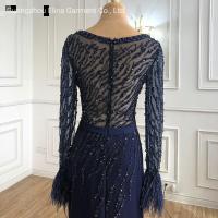 China 2021 Hot Selling Sex Beading Ball Dress Luxury Feature Evening Party Frock Mermaid Bridesmaid Gowns Plus Size for sale