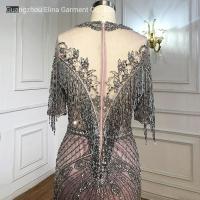 China 2021 Hot Selling Sequined Sex Beading Ball Dress Luxury Evening Party Frock Bridesmaid Gowns Plus Size New Arrival for sale