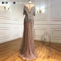 China 2021 Hot Selling Sequined Sex Beading Ball Dress Luxury Evening Party Frock Bridesmaid Gowns Plus Size New Arrival for sale