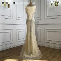 China 2021 Hot Selling Sequined Sex Stone Ball Dress Luxury Evening Party Frock Mermaid Bridesmaid Gowns Plus Size for sale