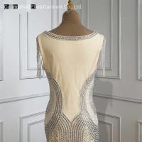 China 2021 Hot Selling Sequined Sex Stone Ball Dress Luxury Evening Party Frock Mermaid Bridesmaid Gowns Plus Size for sale