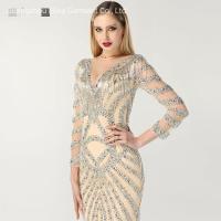 China 2021 New Arrival Sequined Sex Beading Ball Dress Luxury Evening Party Frock Bridesmaid Gowns Plus Size Hot for sale