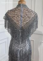 China 2021 New Arrival Sequined Sex Beading Ball Dress Luxury Tassels Evening Party Frock Bridesmaid Gowns Plus Size Hot for sale