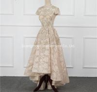 China 2021 New Lace Sex Beading Ball Dress Luxury Champagne Evening Party Frock Bridesmaid Gowns Plus Size Hot for sale