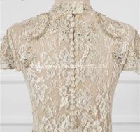 China 2021 New Lace Sex Beading Ball Dress Luxury Champagne Evening Party Frock Bridesmaid Gowns Plus Size Hot for sale