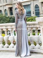 China 2021 Muslim New Arrival Sequined Stone Sex Beading Evening Dress Luxury Party Frock Bridesmaid Gowns Plus Size Hot for sale
