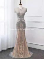 China 2021 New Sequined Sex Beading Evening Dress Luxury Party Gowns Hot for sale