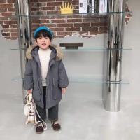 China Children&prime; S Winter Down Coat for Girls and Boys Clothes Waterproof Outdoor Hooded Coat with 2 Colors for sale