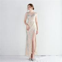 China Evening Party Prom Women Dress Sequin Slim Sheath Women Sexy Skinny Wedding Dress OEM High Quality for sale