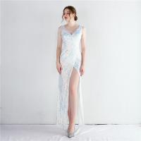 China Evening Party Prom Women Dress Sequin Slim Sheath Women Sexy Skinny Wedding Dress OEM High Quality for sale