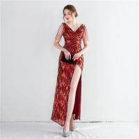 China Evening Party Prom Women Dress Sequin Slim Sheath Women Sexy Skinny Wedding Dress OEM High Quality for sale