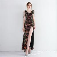 China Evening Party Prom Women Dress Sequin Slim Sheath Women Sexy Skinny Wedding Dress OEM High Quality for sale