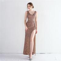 China Evening Party Prom Women Dress Sequin Slim Sheath Women Sexy Skinny Wedding Dress China OEM High Quality for sale