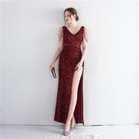 China Evening Party Prom Women Dress Sequin Slim Sheath Women Sexy Skinny Wedding Dress China OEM High Quality for sale