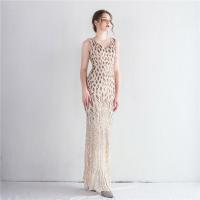 China Evening Party Prom Women Dress Sequin Beading Slim Sheath Women Sexy Skinny Wedding Dress for sale
