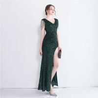 China Evening Party Prom Women Dress Sequin Slim Sheath Women Sexy Skinny Wedding Dress High Quality for sale