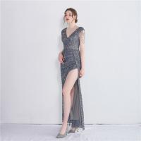 China Evening Party Prom Women Dress Sequin Slim Sheath Women Sexy Skinny Wedding Dress High Quality for sale