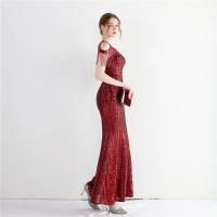 China Hot Selling Evening Party Prom Women Dress Sequin Slim Sheath Women Sexy Skinny Wedding Dress China OEM High Quality for sale