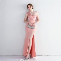 China Evening Party Split Skirt Prom Women Dress Slim Sheath Women Sexy Skinny Wedding Dress China OEM High Quality for sale