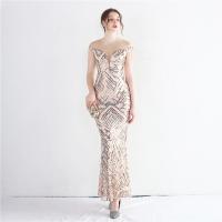 China Evening Party Prom Women Dress Sequin Slim Sheath Women Sexy Skinny Wedding Dress China OEM High Quality for sale