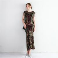 China Evening Party Prom Women Dress Sequin Slim Sheath Women Sexy Skinny Wedding Dress China OEM High Quality for sale