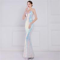 China China OEM High Quality Evening Party Prom Women Mermaid Dress Sequin Slim Sheath Women Sexy Skinny Wedding Dress for sale