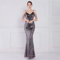China China OEM High Quality Evening Party Prom Women Mermaid Dress Sequin Slim Sheath Women Sexy Skinny Wedding Dress for sale