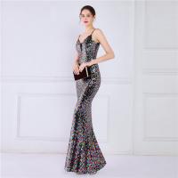 China China OEM High Quality Evening Party Prom Women Dress Sequin Slim Sheath Women Sexy Skinny Wedding Dress for sale