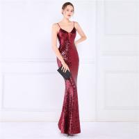 China China OEM High Quality Evening Party Prom Women Dress Sequin Slim Sheath Women Sexy Skinny Wedding Dress for sale