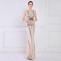 China Wedding Dress OEM High Quality Evening Party Prom Women Dress Lady Sequin Gown for sale