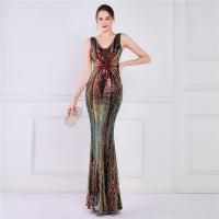 China Wedding Dress OEM High Quality Evening Party Prom Women Dress Lady Sequin Gown for sale