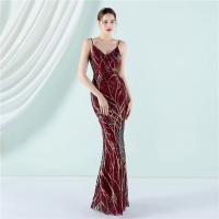 China Party Gown Prom Dress Sequin Slim Sheath Women Sexy Skinny Wedding Dress Party Gown Shine Spaghetti Strap for sale