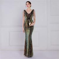 China Party Gown Prom Dress Sequin Slim Sheath Women Sexy Skinny Wedding Dress Party Gown Prom Dress 7 Colors for sale