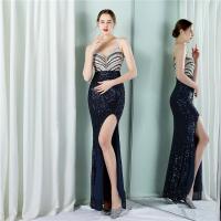 China Party Gown Prom Dress Sequin Slim Sheath Women Sexy Skinny Wedding Dress Party Gown Prom Dress Spaghetti Strap for sale