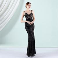 China Party Gown Prom Dress Sequin Slim Sheath Women Sexy Skinny Wedding Dress Party Gown Prom Dress Spaghetti Strap for sale