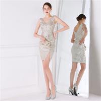 China Sequin Slim Sheath Women Sexy Skinny Short Gown Wedding Dress Party Gown Prom Dress for sale