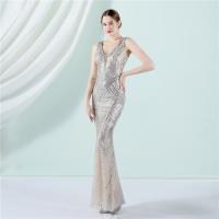 China 2022 Sequin Slim Sheath Women Sexy Skinny Wedding Dress Party Gown Prom Dress for sale