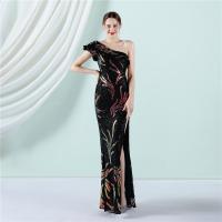 China Sequin Slim Sheath Women Sexy Skinny Wedding Dress Party Gown Prom Dress One-Shoulder for sale