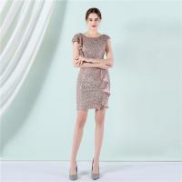 China China Prom Gown Short Party Evening Dress Sequin Embroidery Sexy Dress for sale
