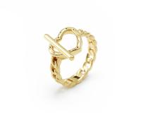 China Luxury Wedding Ring Copper Platinum Plating Gold Plating Lovers Ring with Heart for sale