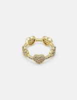 China Luxury Wedding Ring Copper Platinum Plating Gold Plating Lovers Ring with Heart Hot for sale