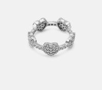 China Luxury Wedding Ring Copper Platinum Plating Gold Plating Lovers Ring with Heart Hot for sale